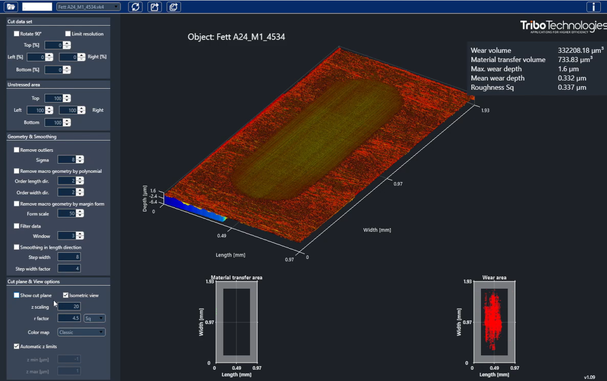 3D - Verschleißanalyse Software - Wear Analyzer - Plattformunabhängig ...
